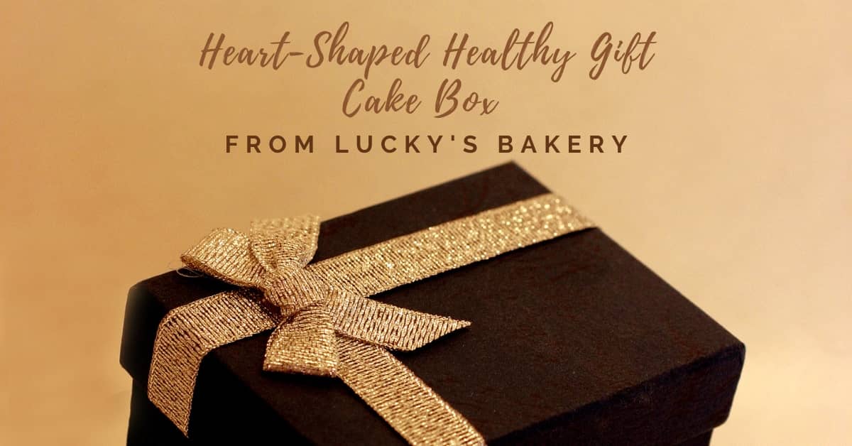 Heart-Shaped Healthy Gift Cake Box from Lucky's Bakery